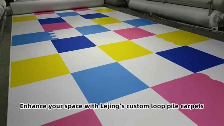 Custom Logo Carpet Hotel Rugs Cut Pile Tufted Machine Made Commercial ...