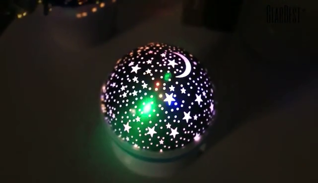 Led Muti-color Projection Indoor Room Star Decorative Led Rotating Lamp ...