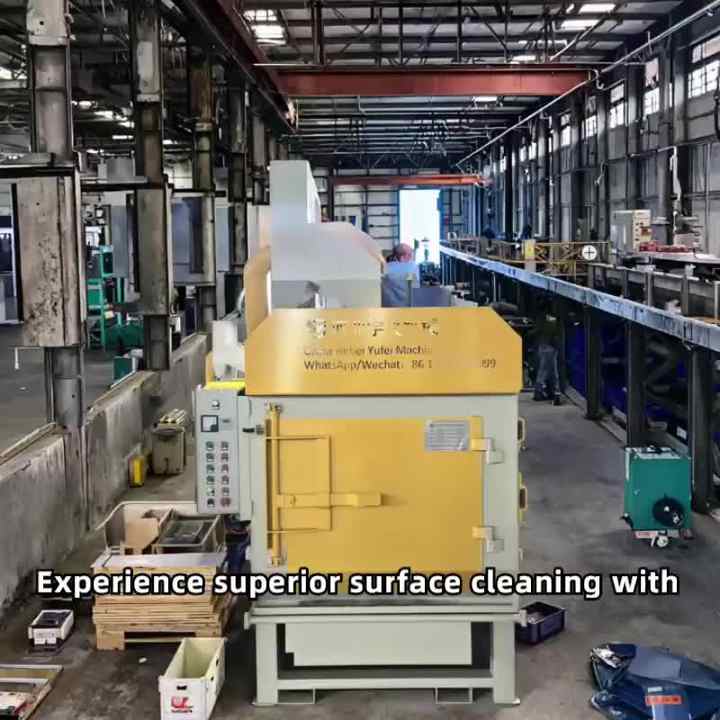 Electric Tumble Belt Shot Blasting Machine Motor Gearbox High Pressure ...