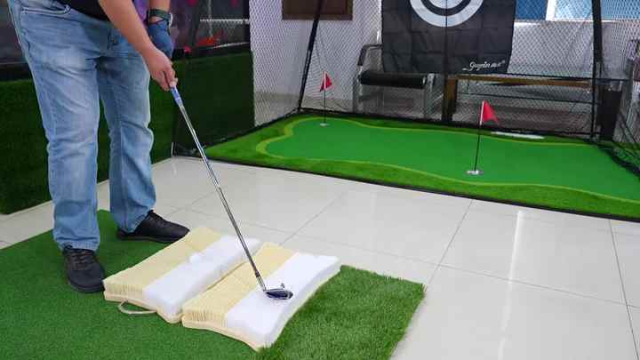 Golf Bunker Mat - Swing Trainer for Indoor & Outdoor Practice