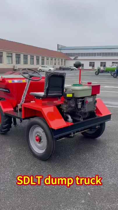LaiTuo Dumper Truck 1 Ton Hydraulic Wheeled Site Dumper Truck 12.1kw ...