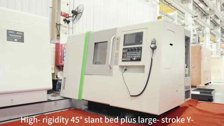 HT5 High Precision Automatic CNC Machine Fanuc Heavy Duty Slant Bed ...