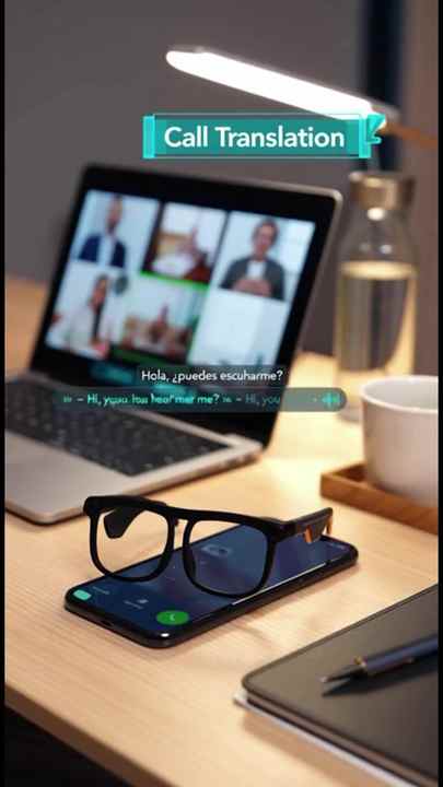 AIG1 1200W AI Smart Glasses with Touch Screen IPX-5 Waterproof 4K Photo ...