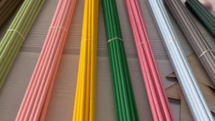 3mm 4mm 5mm 6mm Aroma Perfume Fiber Sticks Black White Wood Color Fiber ...