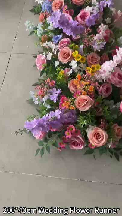 Hot Selling Wedding Table Flower Runner 2meter Long Stage Birthday ...
