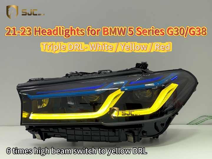 SJC Auto Parts LED Headlights for BMW 5 Series G30 G38 Led Headlights ...