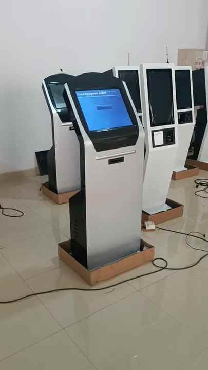 Bank queue management system number taking machine The patient ...