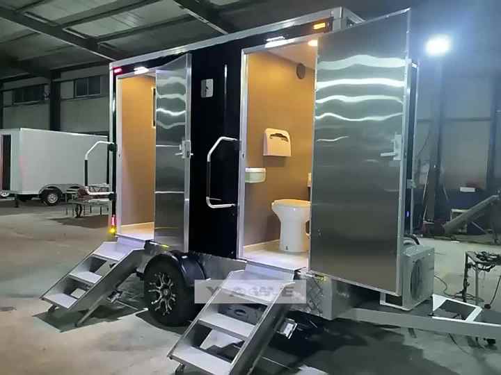 Luxury Self Contained Air Condition Restroom Trailers Portable Bathroom ...