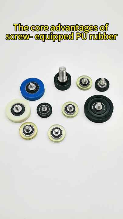 High Quality Polyurethane PU Wheels With Bearings OD 24-48mm for Office ...