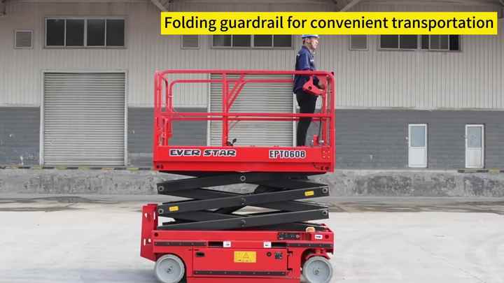 Self-Propelled Hydraulic Aerial Scissor Lift Battery-Powered Electric ...