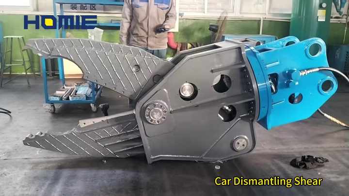 Excavator Hydraulic Car Dismantling Shear High Shear Force Scrap Car ...