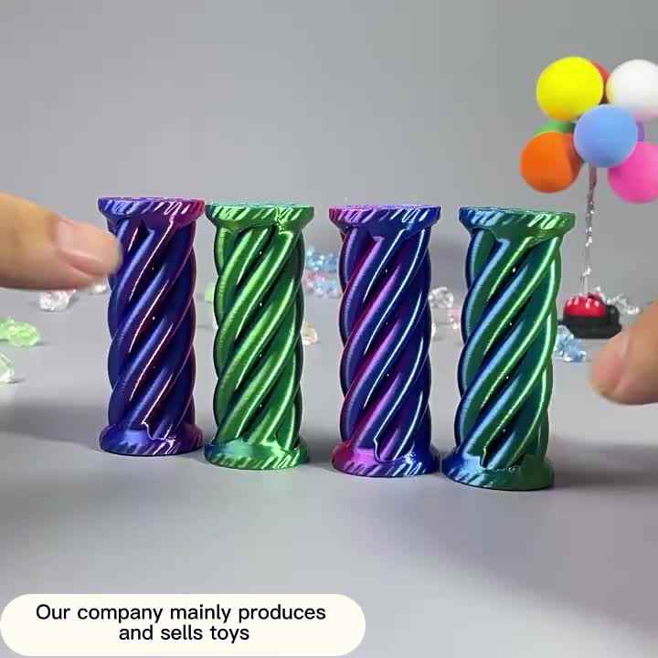 2026 New3D Printed Spiral Spring Bouncing Ball Passing Through Toys ...