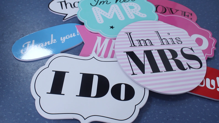 Customized PVC Foam Board Prop Signs for Photo Booths