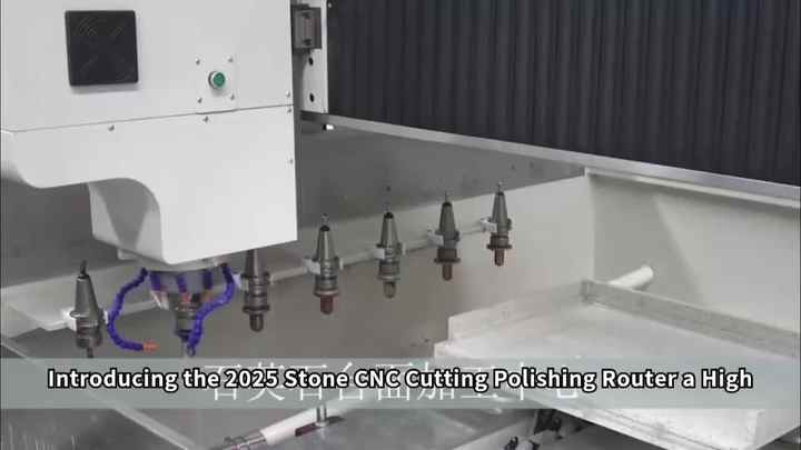 Automatic CNC Granite Quartz Stone Kitchen Countertop Cutting Polishing ...