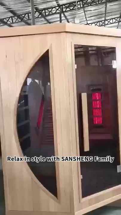 HELIUS 2026 Hemlock FIR Sauna Composite Infrared Heating W/ Recliner: 1 ...