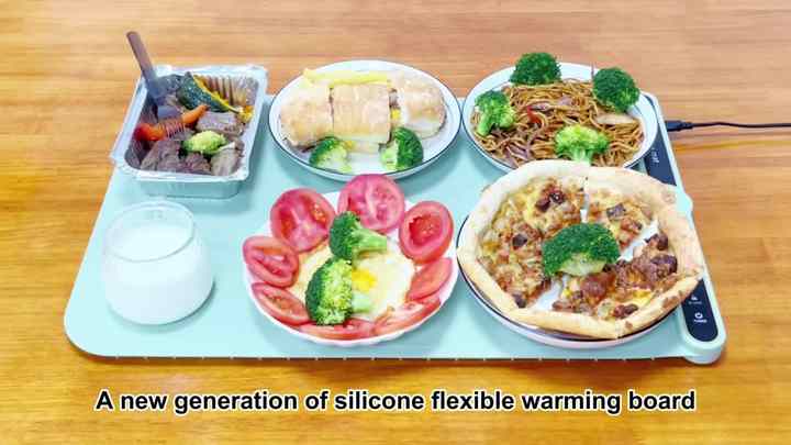 2025 New Design Flexible Warmer Pad Portable Warm Pizza Plates Tray ...