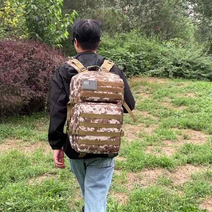 Fashion Molle 40-50L Tactical Laser Cut Medical Anti-Theft Nylon Lining ...