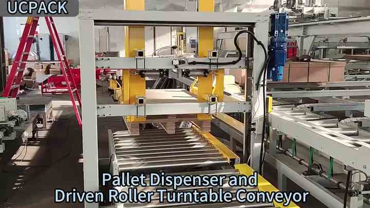 Auto Pallet Magazine Pallet Wrap Dispenser for Pallet Stacking Machine ...