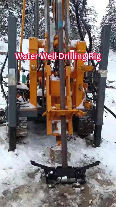 Hydraulic Water Well Drilling Rig Crawler Mounted Water Well Drill Rig ...