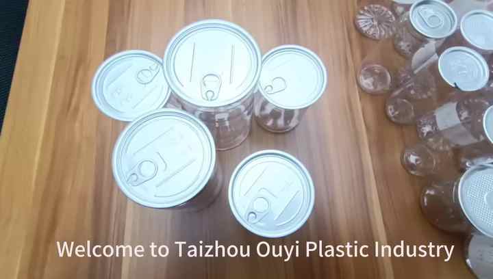 Wholesale Customc 500ml Sealed Transparent Square PET Cans Plastic ...