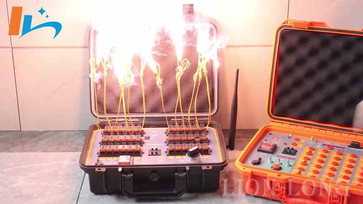 Lion-long Wire or Remote Control 72 Cues Fireworks System