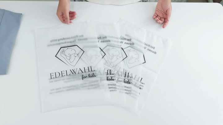 Kalee Custom Printed Clothing Zipper Clothing Packaging EVA Frosted ...