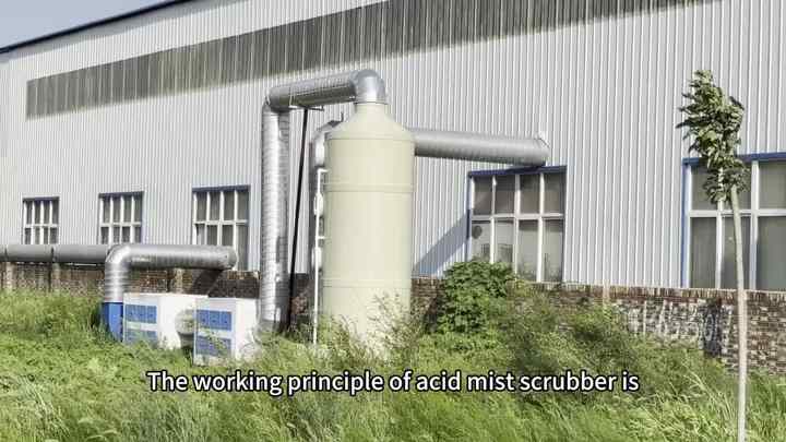 Power Plant Spray Tower Acid Mist Exhaust Gas Treatment Scrubbing Tower ...