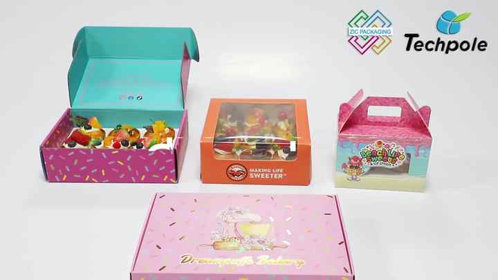 Packaging Manufacturer Disposable Bakery Cakes Desserts Paper Boxes ...