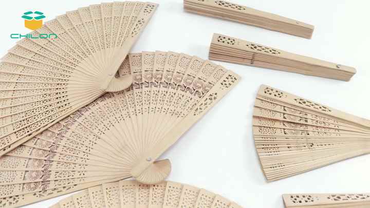 Wooden Hand Held Fan Wedding Fan Sandalwood Folding Wooden Openwork ...