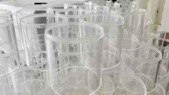 Transparent Acrylic square Tube PMMA Tube Rectangular clear Plastic ...
