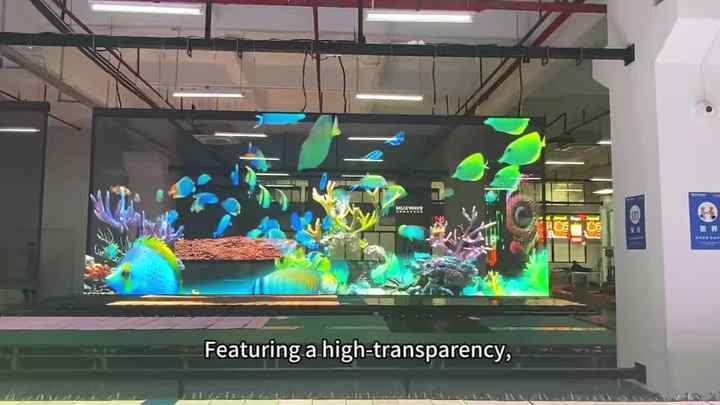 Custom Suspended/Mounted LED Holographic Screen Flexible Indoor Hotel ...