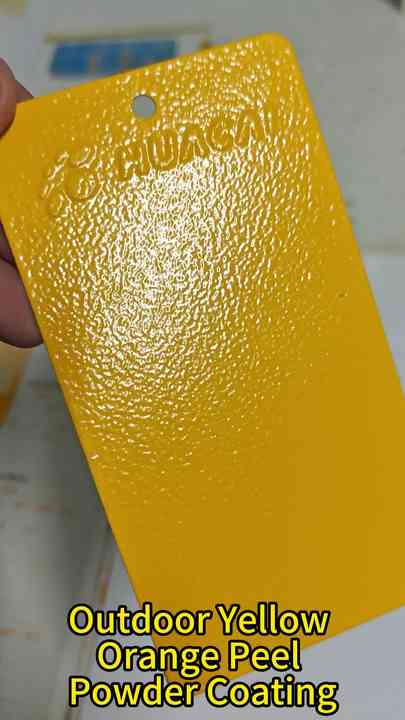 Outdoor Yellow Orange Peel Powder Coating UV Resistant & Weatherproof ...
