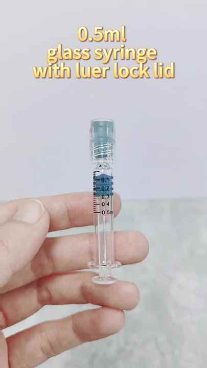 Luer slip Glass Syringe 0.5ml Glass Syringe with Measurement Mark RSO ...