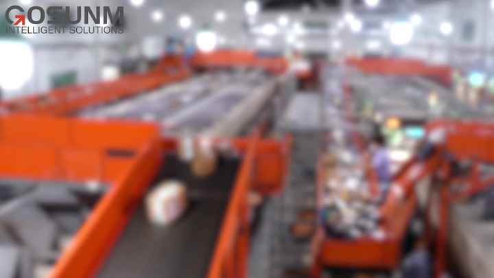 Courier Express Parcel Sorter Postal Intelligent Logistics Conveyor ...
