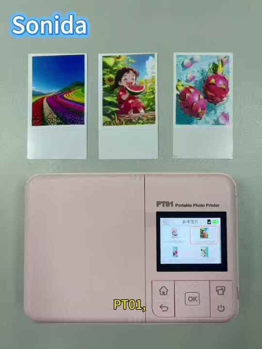 SONIDA Plastic Inkjet Photo Printer | 2.0-inch Display 2000mAh Battery ...