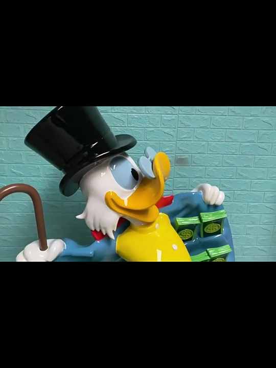 Customized Life-Size Donald Duck Cartoon Image Creative Fiberblass ...