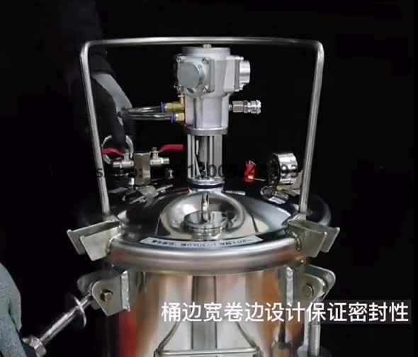 15L Automatic Agitator Pressure Tank - Pneumatic Paint Mixing Vessel ...
