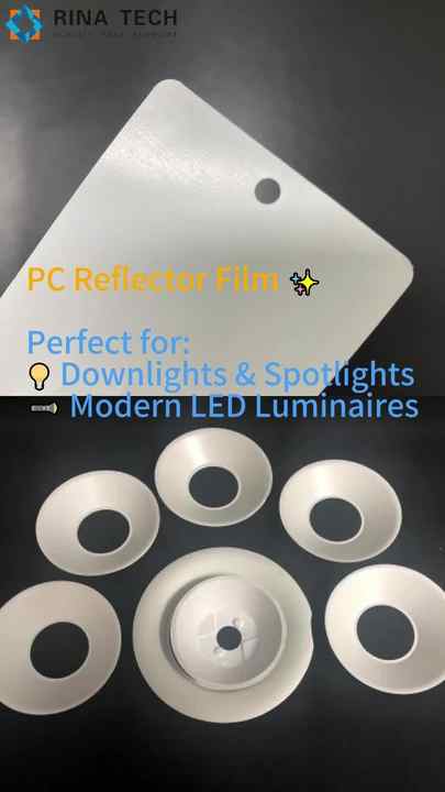 Polycarbonate Reflector Film Single/Hole Multi-Diameter Optical 92%-97% ...