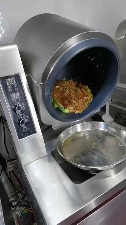 Auto Robotic Food Robot Wok Gas Fried Rice Frying Stir Fry Pot Stirrer ...