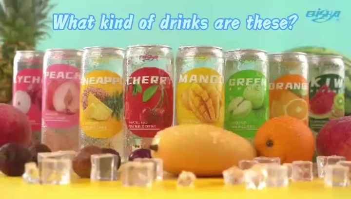 350ml Pineapple Flavored Low Sugar PET Can Carbonated Soft Drink Fruity ...