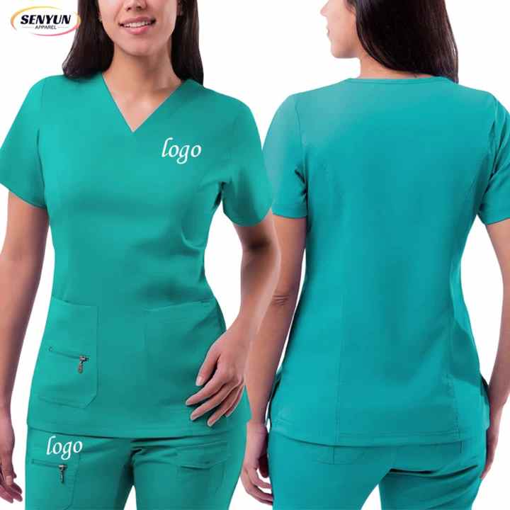 Factory Hospital Uniforms Medical Scrubs Unisex Scrubs Uniforms Two ...