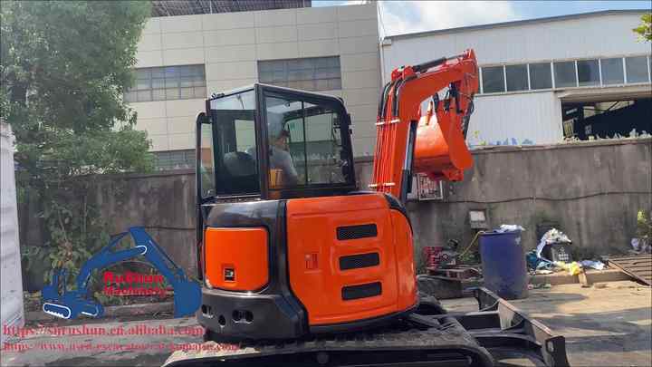 Clean Paint Second-hand Used Original Small Excavator Hitachi EX55 ...