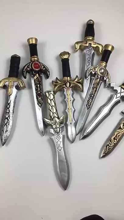 12.2'' Dual PU Foam Dagger Set Kids Cosplay Halloween Props Eilite ...