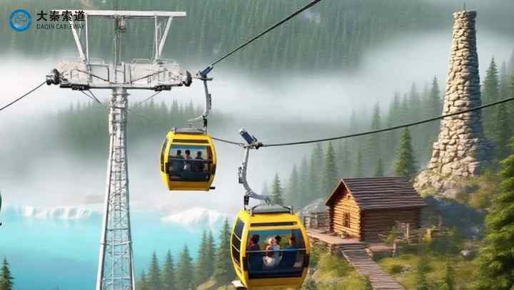 High Quality Detachable Ropeway Gondola Lift Low-Altitude Passenger ...
