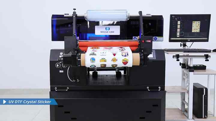 Small Automatic A3 UV DTF Printing Printer Multi-functional 30 cm Flat ...