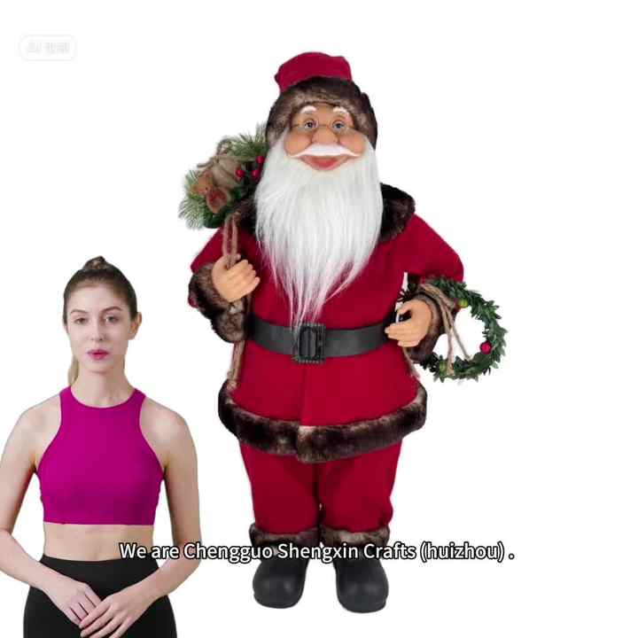 24-Inch Santa Claus Christmas Decorations Figurine Factory Wholesale ...
