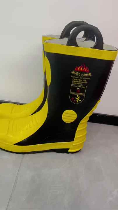 Fire Protection Safety Firefighter Boots Fire Protection Rescue Safety ...
