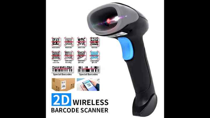 659DB Handheld 1D 2D Barcode Scanner Reader USB Automatic QR Code ...