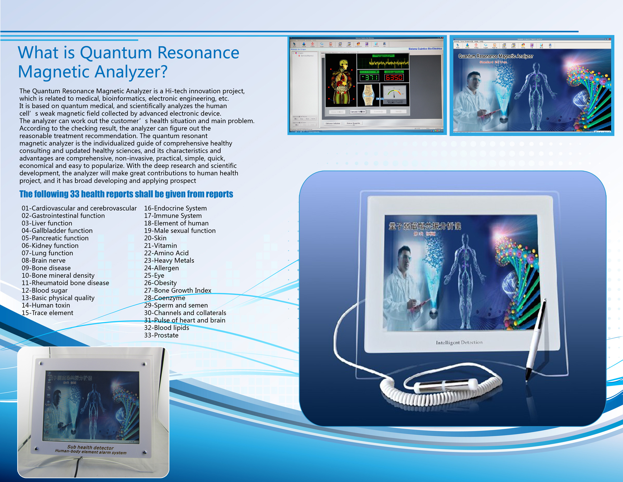 JYTOP Russian Quantum Magnetic Resonance Analyzer Health care Analyzing ...