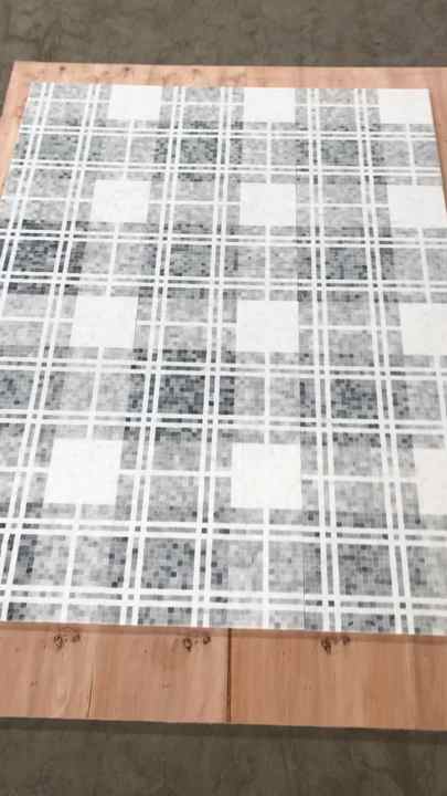 Marble and Brass Inlay Mosaic Tile Triangle Marble Tile